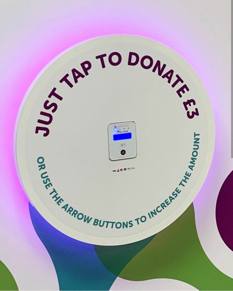 Tap to Donate at Frimley Park Hospital - Frimley Health Charity