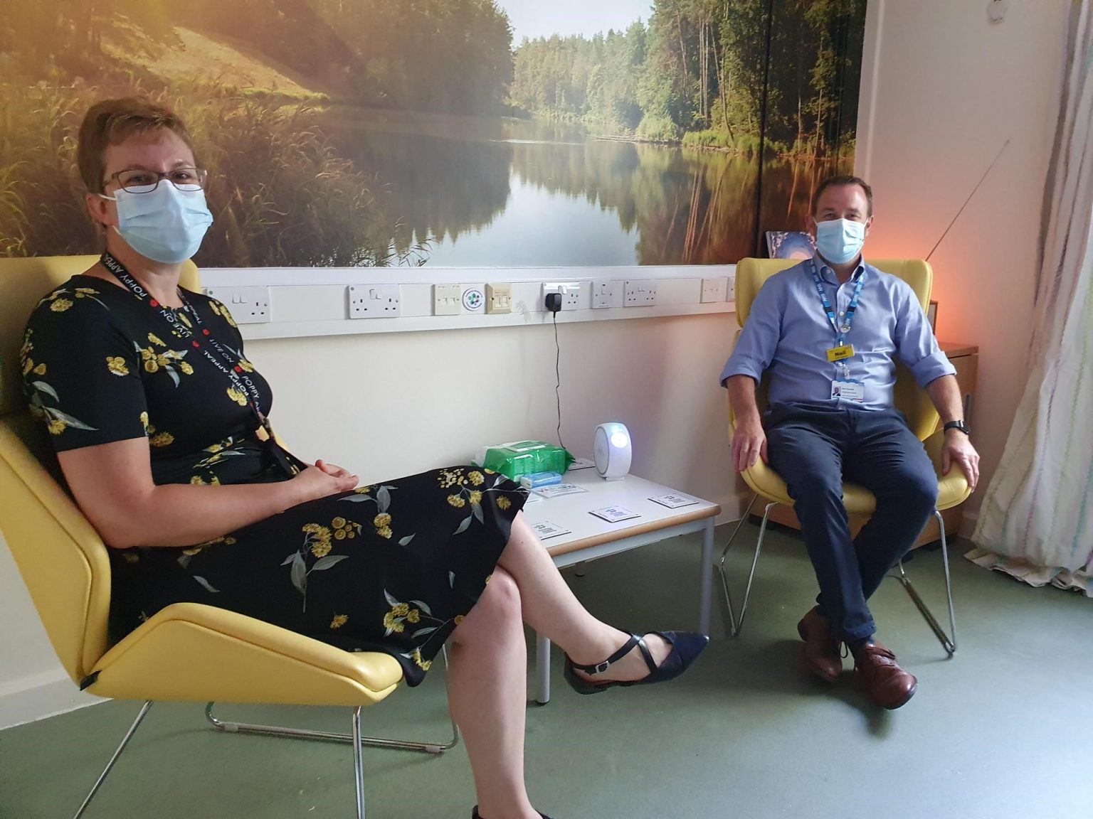 A much needed wellbeing room for A & E staff opens - Frimley Health Charity