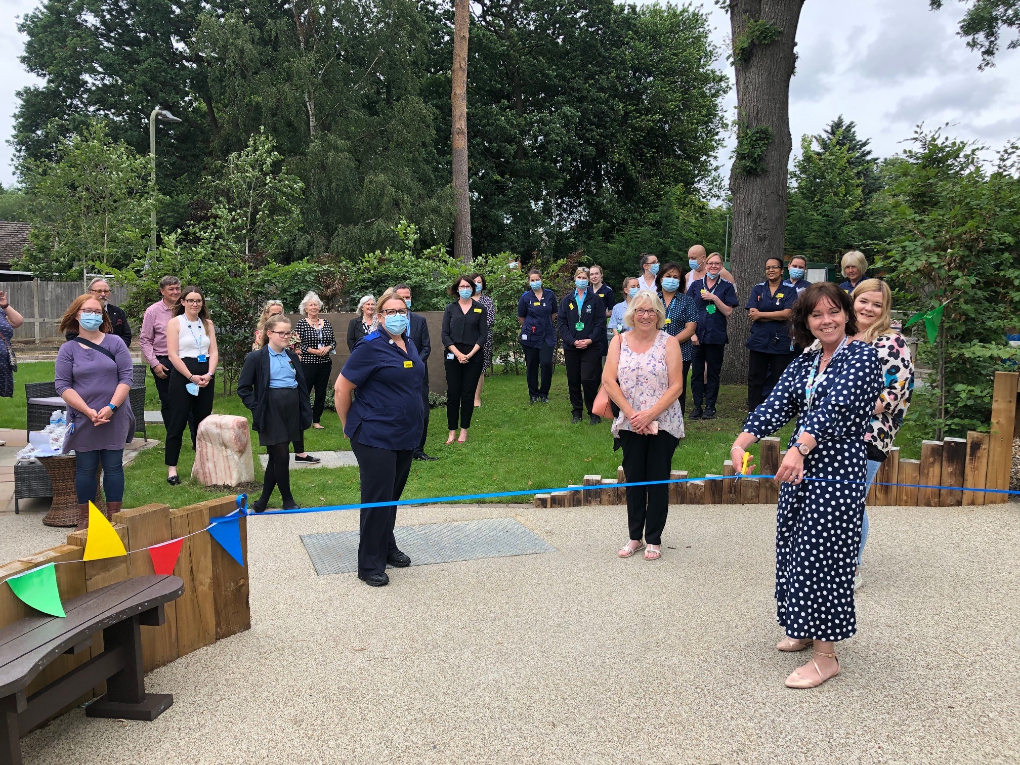 Who better to open the Charity Wellbeing Garden than patients and staff ...