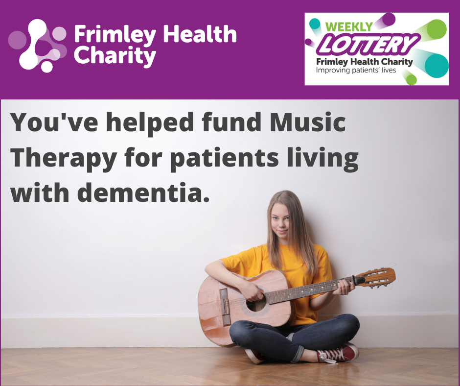 Lottery brings musical cheer to our dementia patients - Frimley Health ...