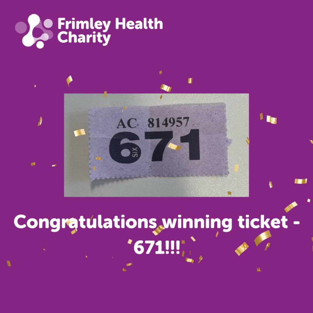 Winning Raffle Ticket from Sandhurst Firework Display - Frimley Health ...